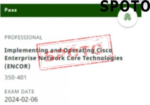 2024 New CCNP Certification Exam Dumps & Practice - SPOTO